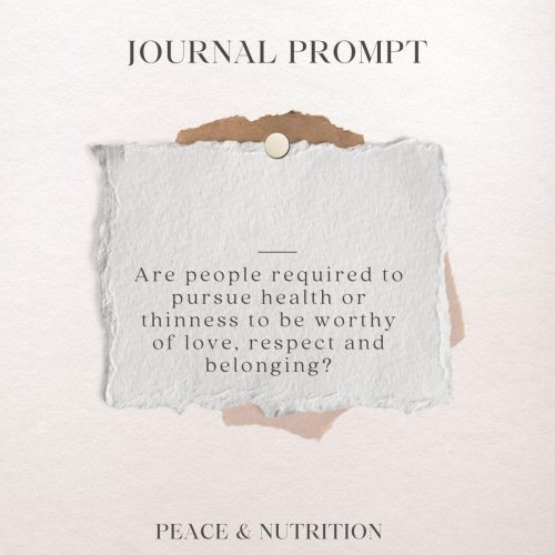 Body Image Journal Prompts | Peace & Nutrition™