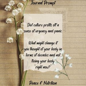 Body Image Journal Prompts | Peace & Nutrition™