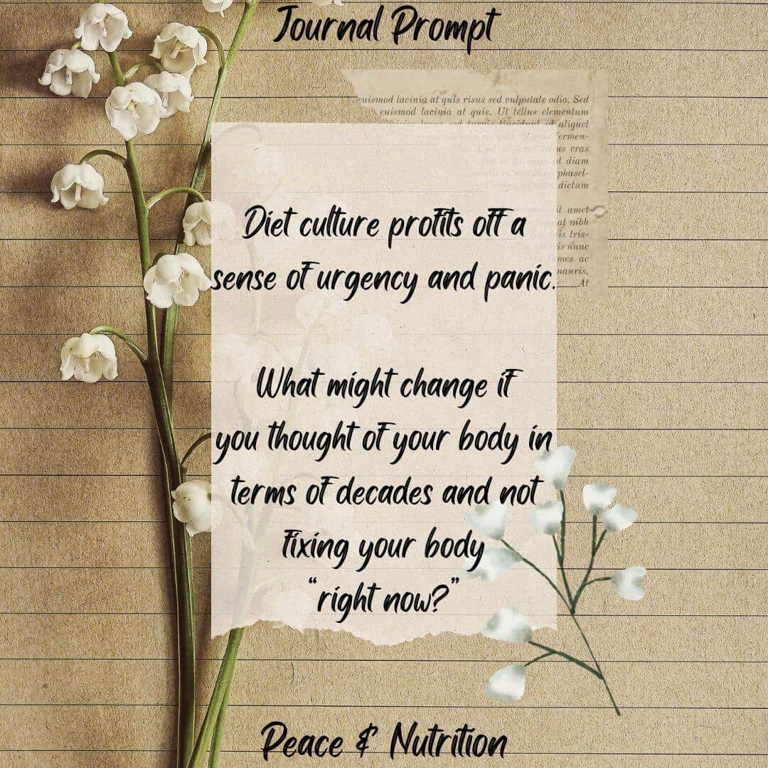 Body Image Journal Prompts | Peace & Nutrition™
