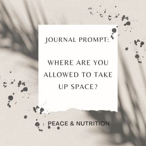 Body Image Journal Prompts | Peace & Nutrition™