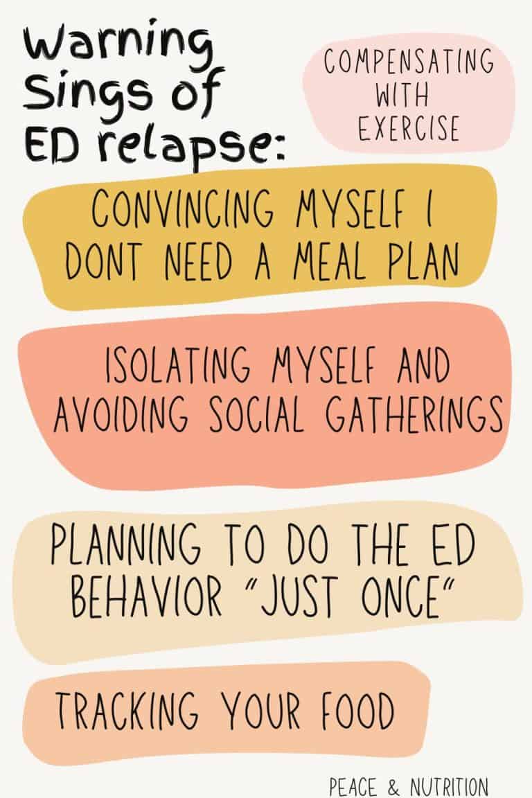 How To Prevent An Eating Disorder Relapse | Peace & Nutrition™