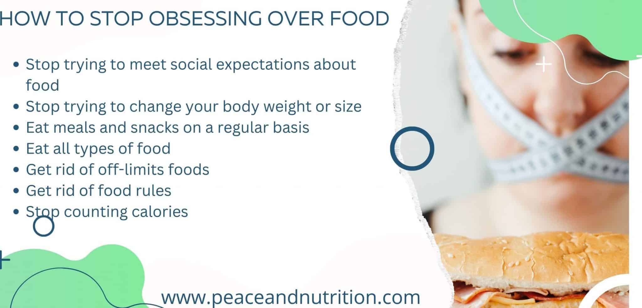 How To Stop Thinking About Food All The Time | Peace & Nutrition™