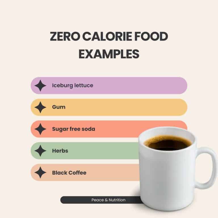 Zero Calorie Foods Explained By A Dietitian | Peace & Nutrition™