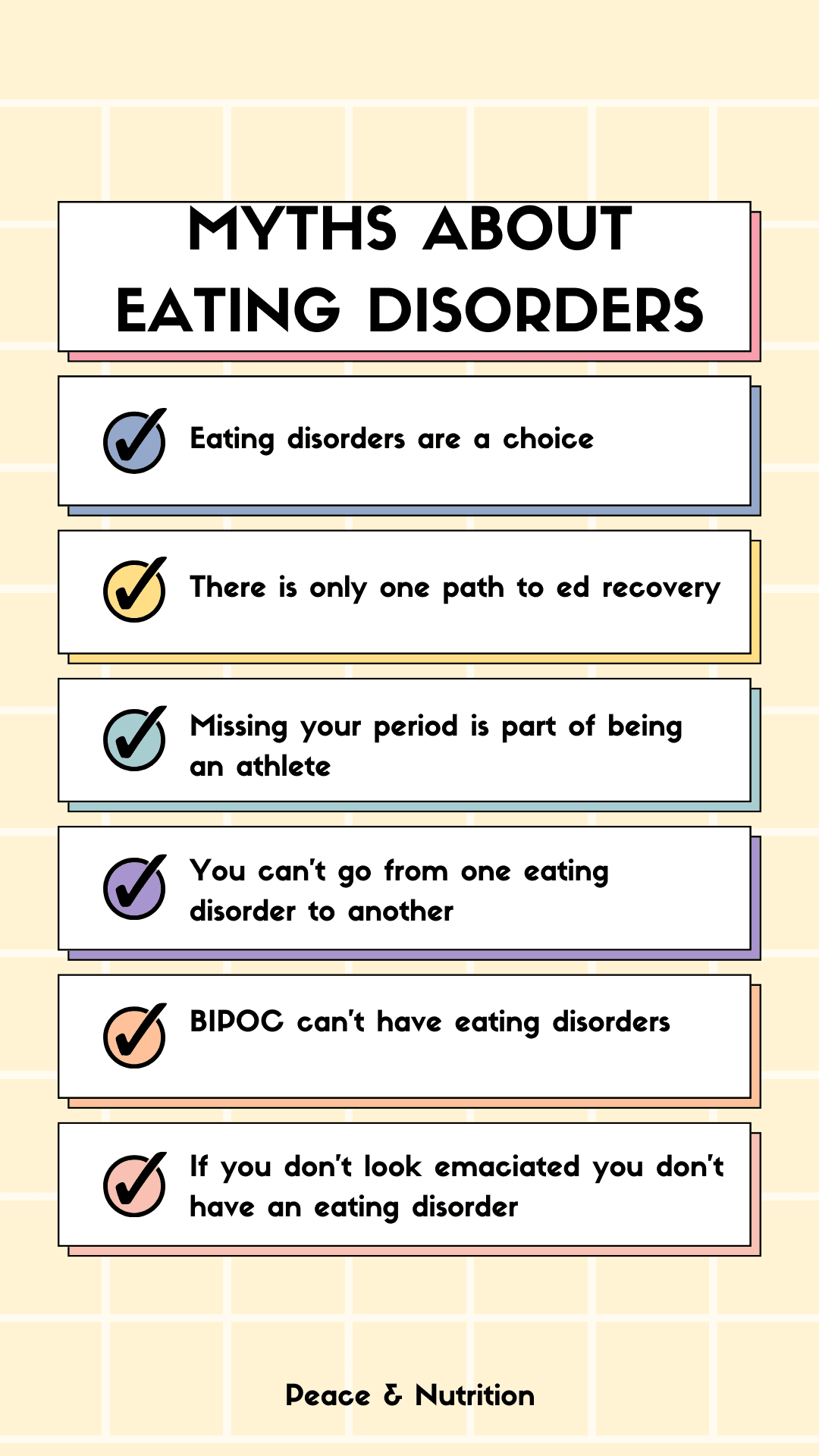 Facts and Myths About Eating Disorders | Peace & Nutrition™