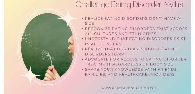 Facts and Myths About Eating Disorders | Peace & Nutrition™