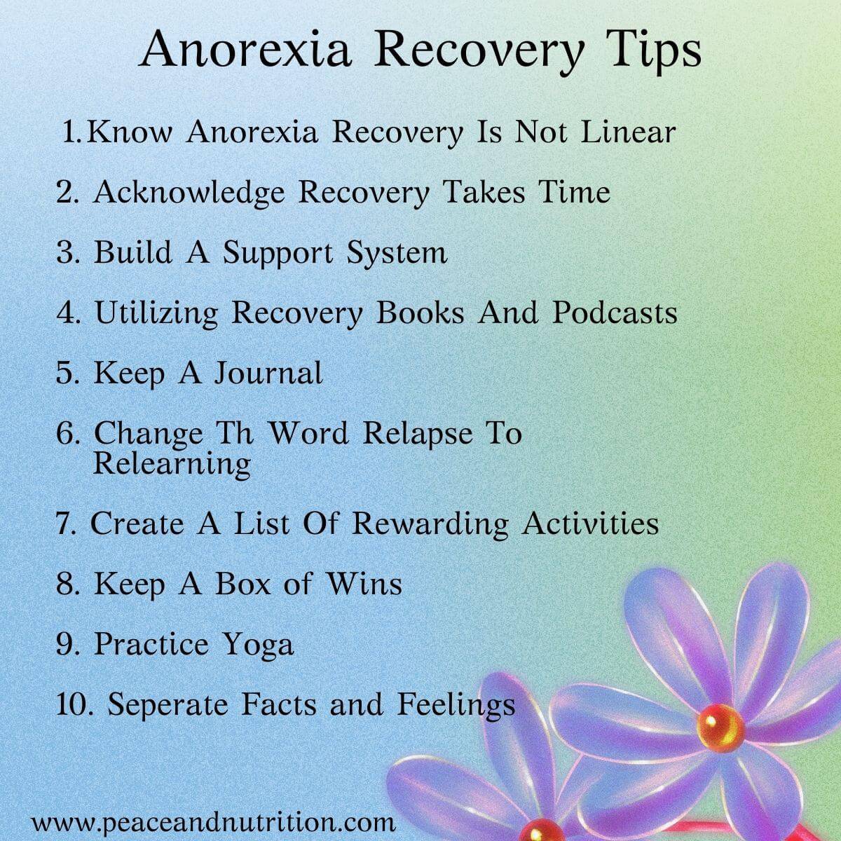 Eating Disorder Recovery Tips From A Dietitian | Peace & Nutrition™
