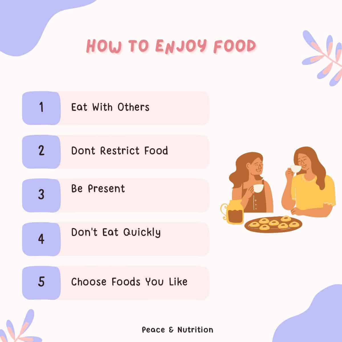 How To Enjoy Food | Peace & Nutrition™