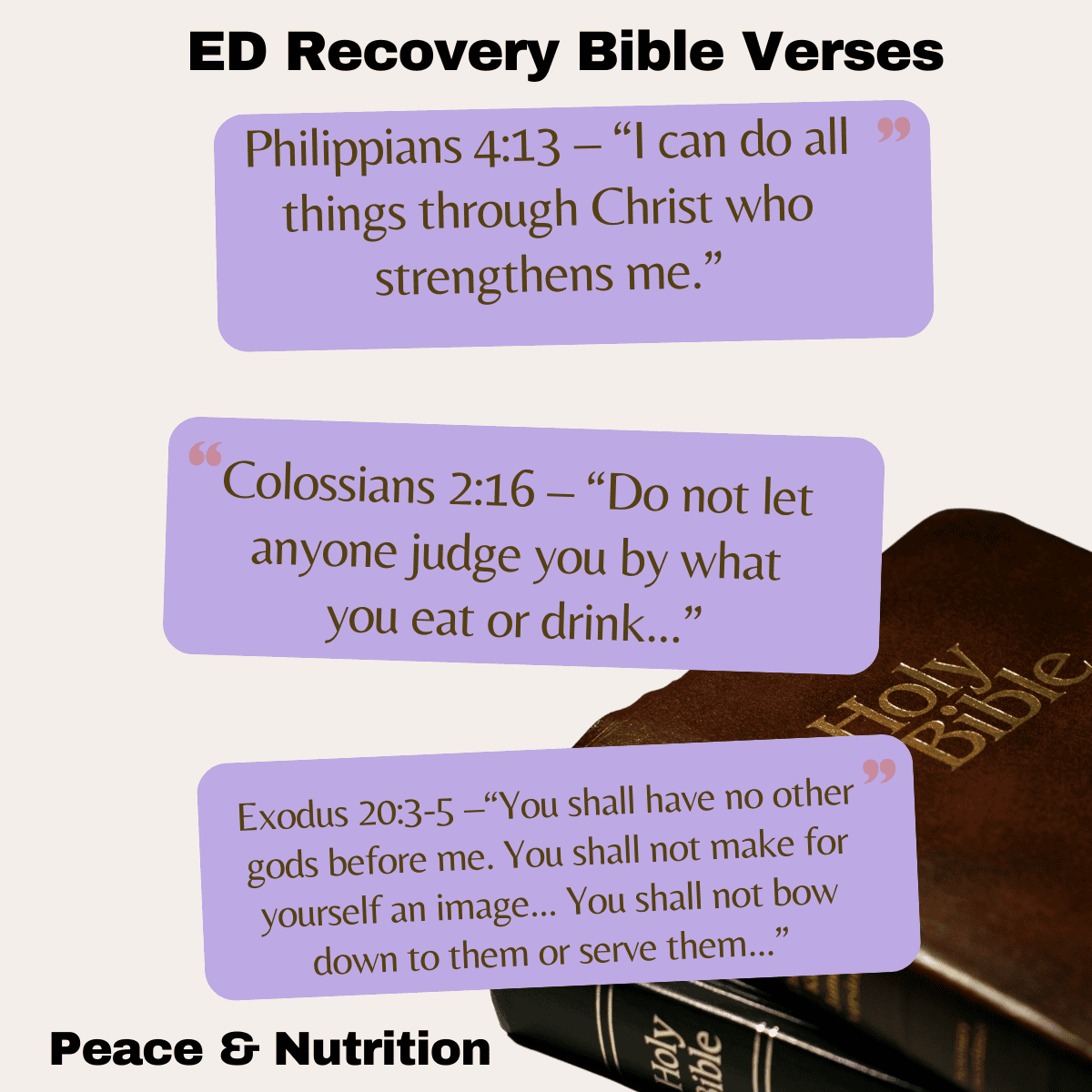 Powerful Bible Verses For Eating Disorder Recovery | Peace & Nutrition™